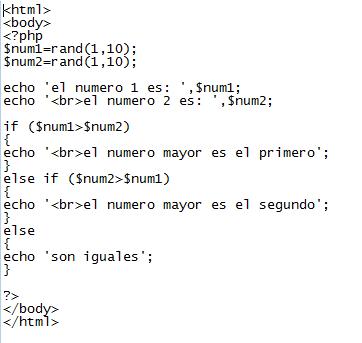 EJERCICIOS PHP CON IF ~ CALIDAD DEL SOFTWARE