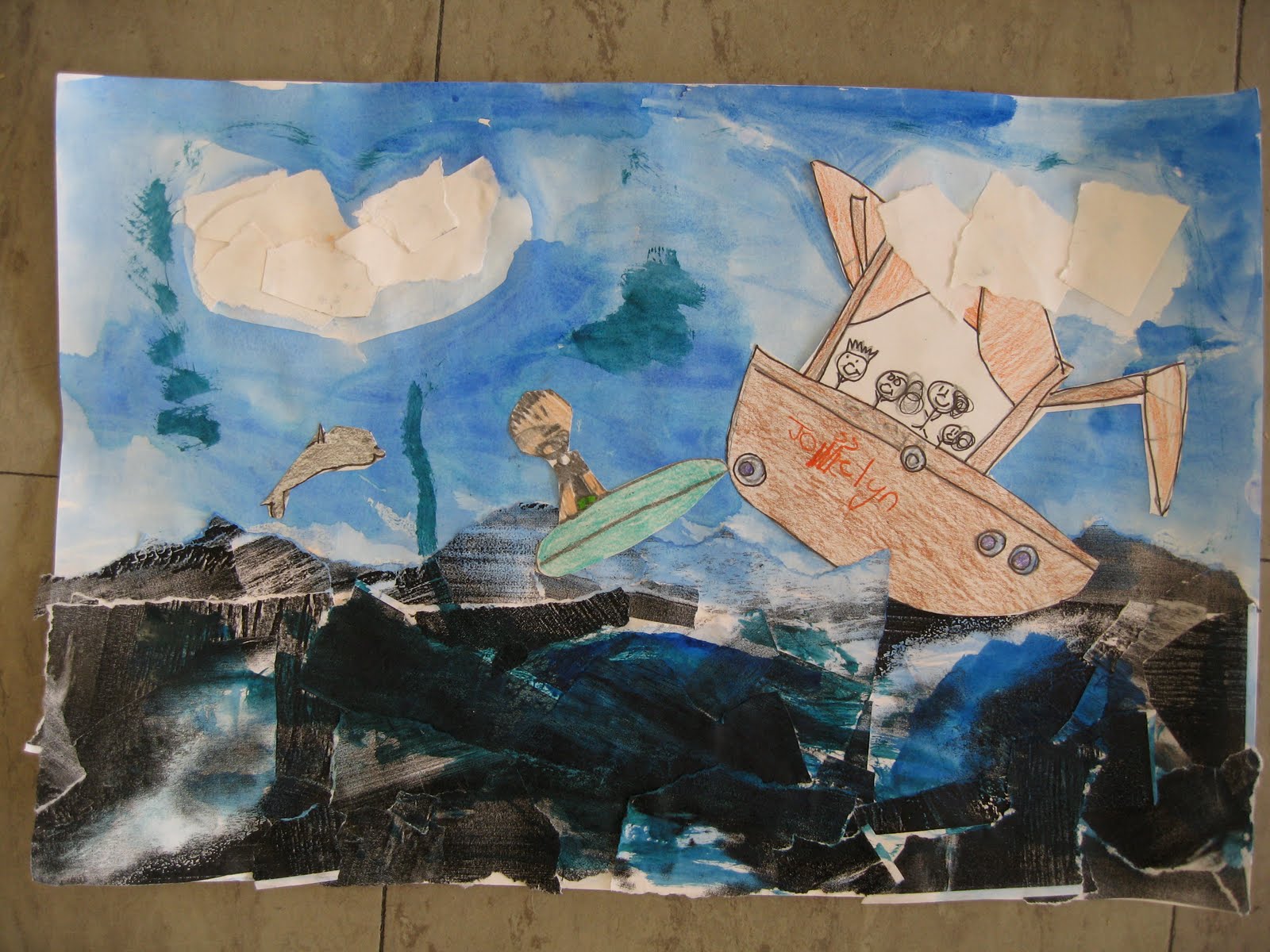 Color, collage, and much more: Ocean Collages