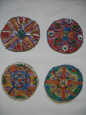Color, collage, and much more: Clay Mandalas