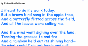 English for 1º A: I Meant to Do my Work Today