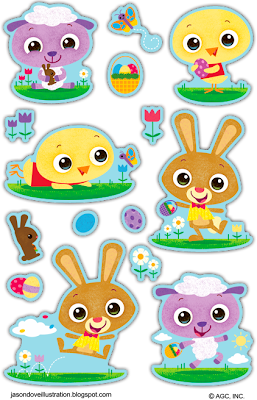 Jason Dove Illustration: Target Easter Stickers