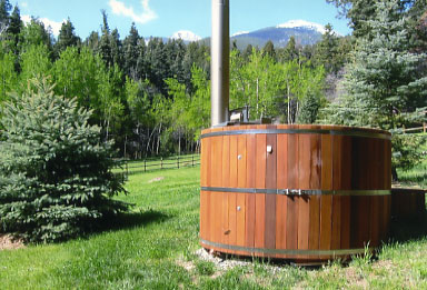 JACUZZI CALENTADO CON MADERA: JACUZZI TINAS MAINE CEDAR