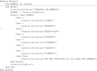 Web de Programación: SELECT CASE…