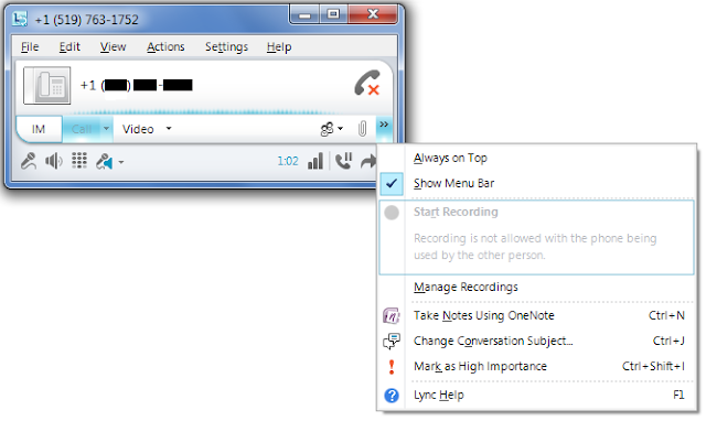 Ken's Unified Communications Blog: Lync Call Recording