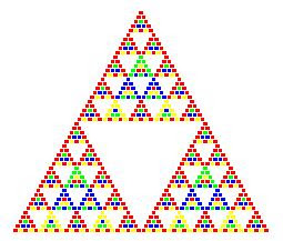 matemática aplicada à Arte: Triângulo de Sierpinski