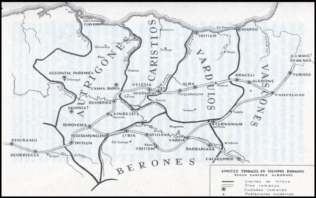 Nabarlur.Kronologia: Baskonia y el imperio Romano.