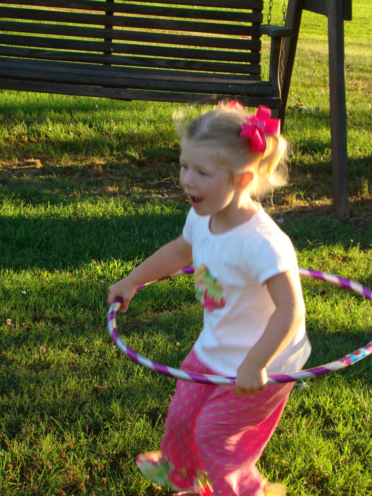 Our Little family: Hopscotch and Hula-hoop