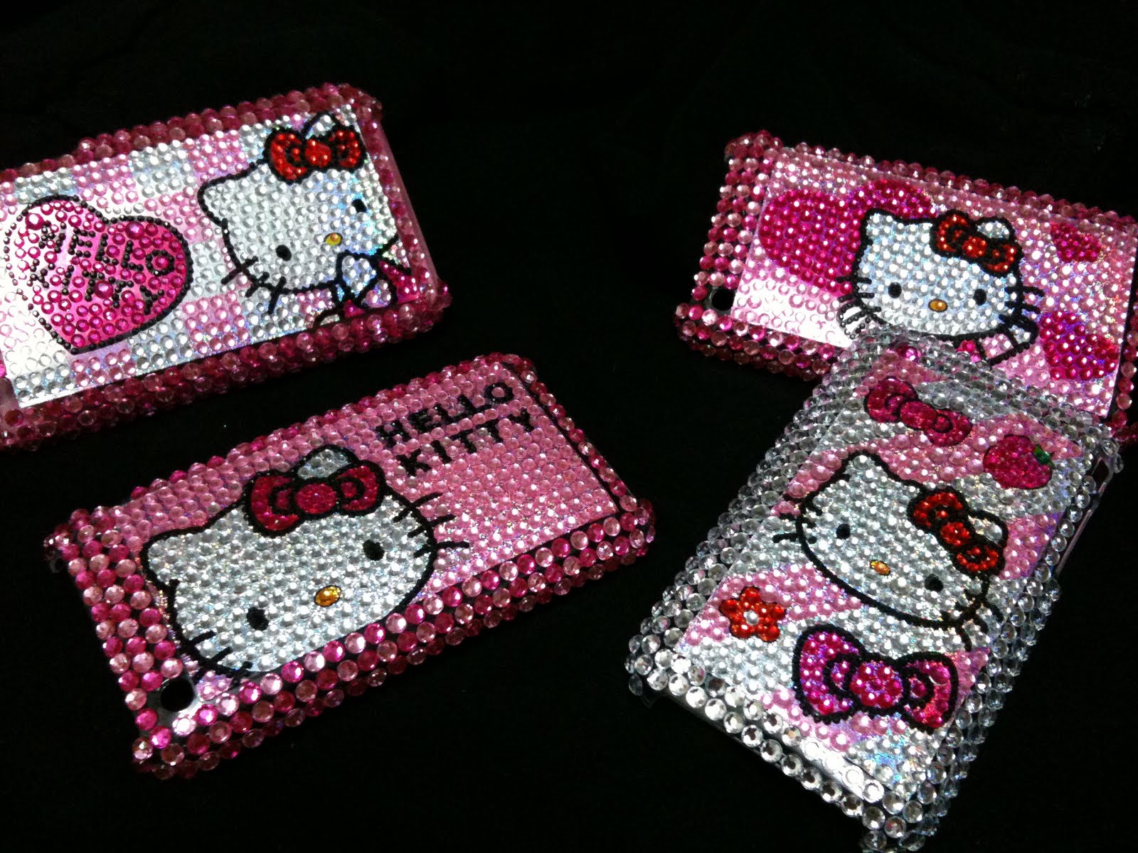 ~Wonder Land~: Exclusive Bling Bling Hello Kitty Iphone case