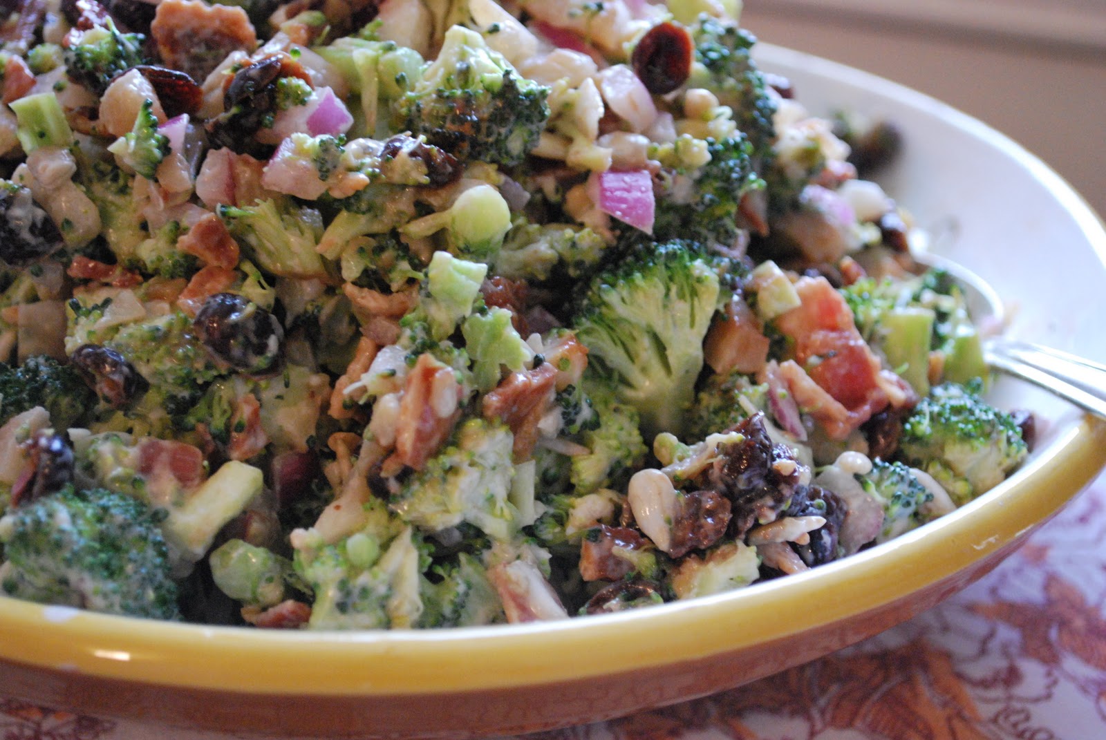 Belle of the Kitchen: Where's the turkey, Chuck?...Holiday Broccoli Salad