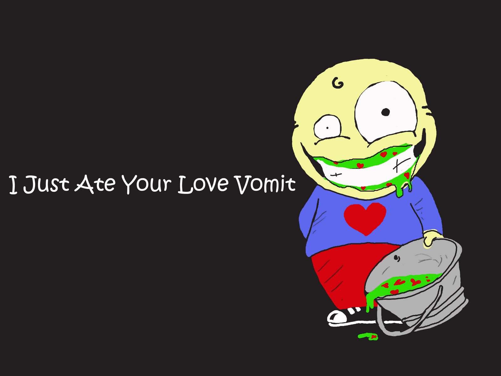 Squirly Bird Arts: Yum Love Vomit