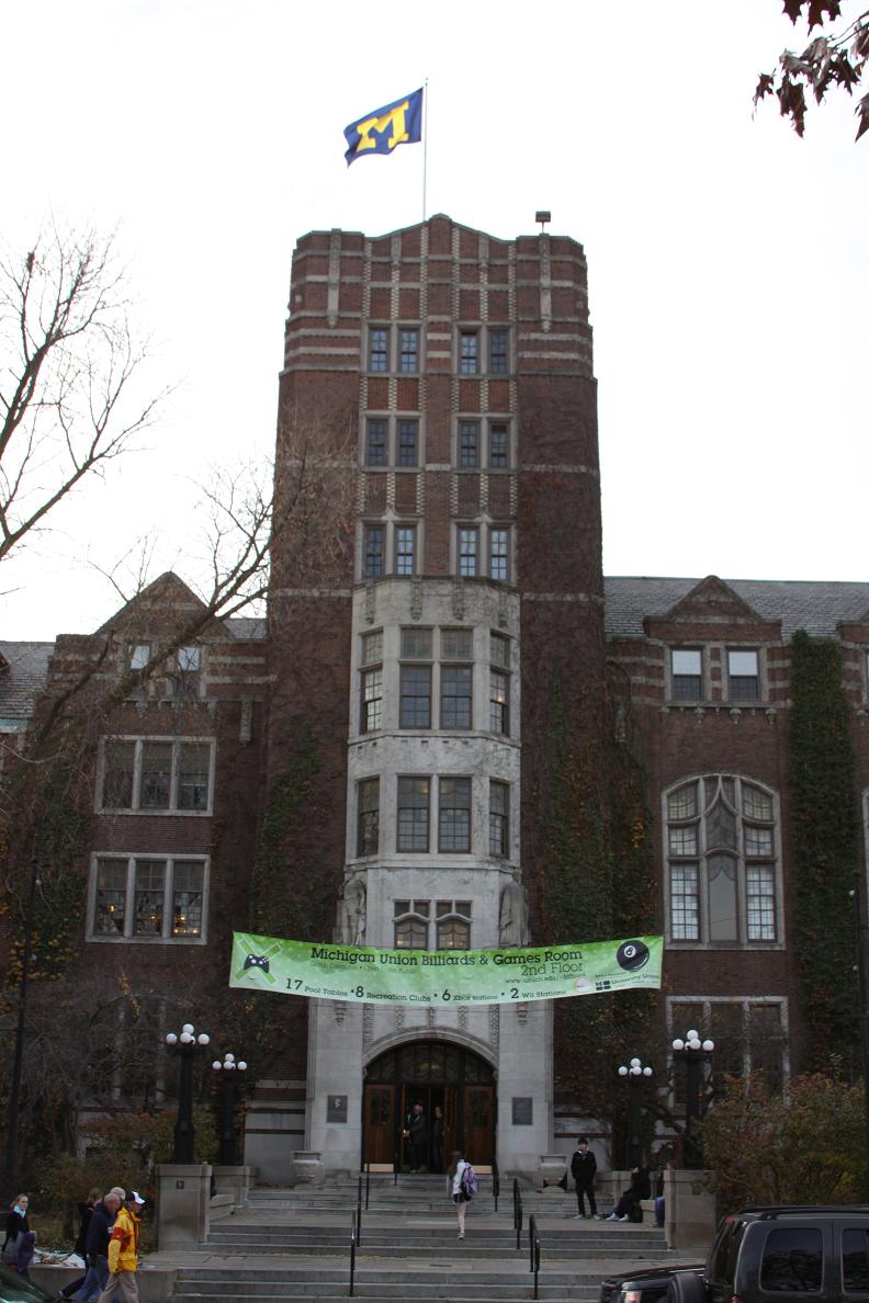 Michigan Exposures: The Michigan Union in November