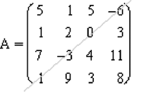 Algebra lineal: Tipos de matrices