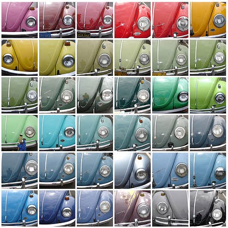 Paixão por Fusca: O fusca e suas variadas cores!