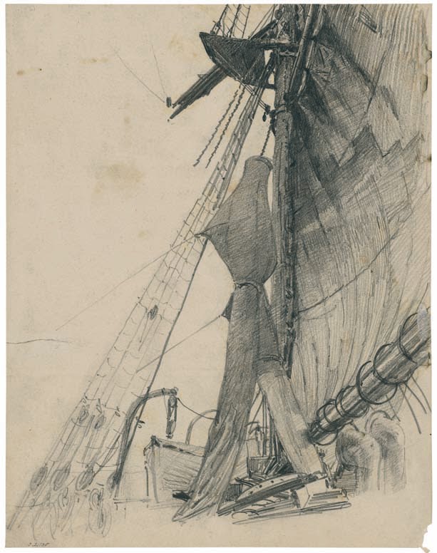 John Singer Sargent - study of sails and rigging. | John singer sargent ...