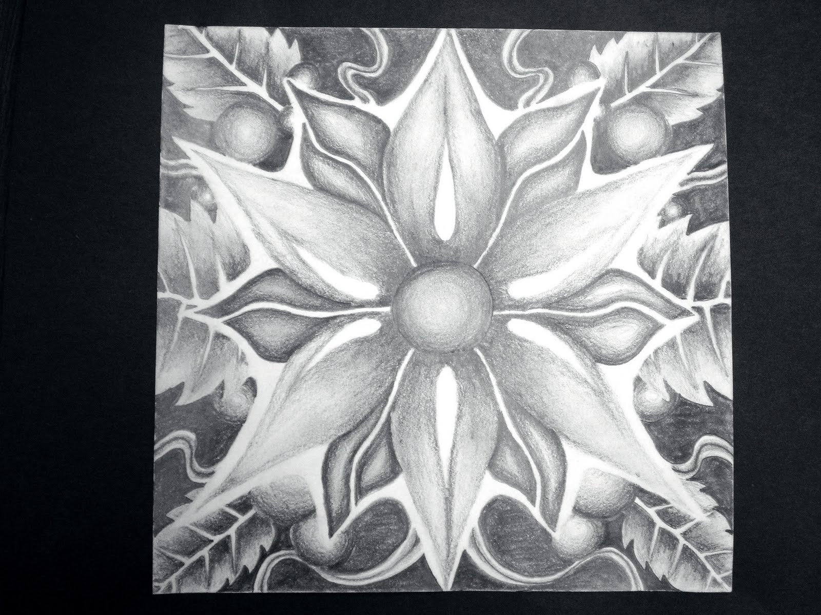 Art One: Symmetrical Gradation Student Work Examples