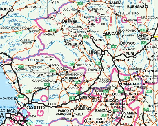 História de uma vida - Memórias do Ultramar, QUIM: Mapa Distrito do Uíge