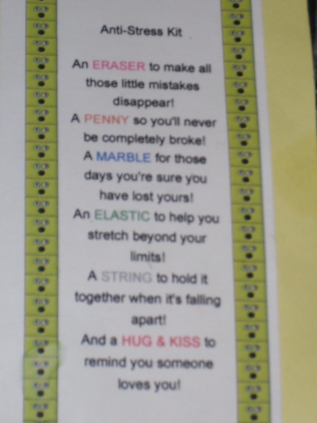 My Little Blogspot: Anti-Stress Kit