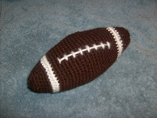 Thoughts from a Screen: Mini Stuffed Football - Free Crochet Pattern
