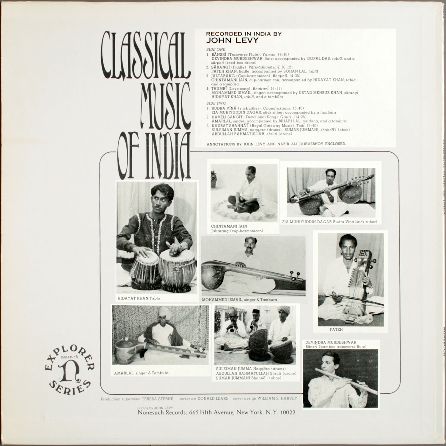 Anthems for the Nation of Luobaniya • 罗巴尼亚国歌: Classical Music of India - Recordings by John Levy ...