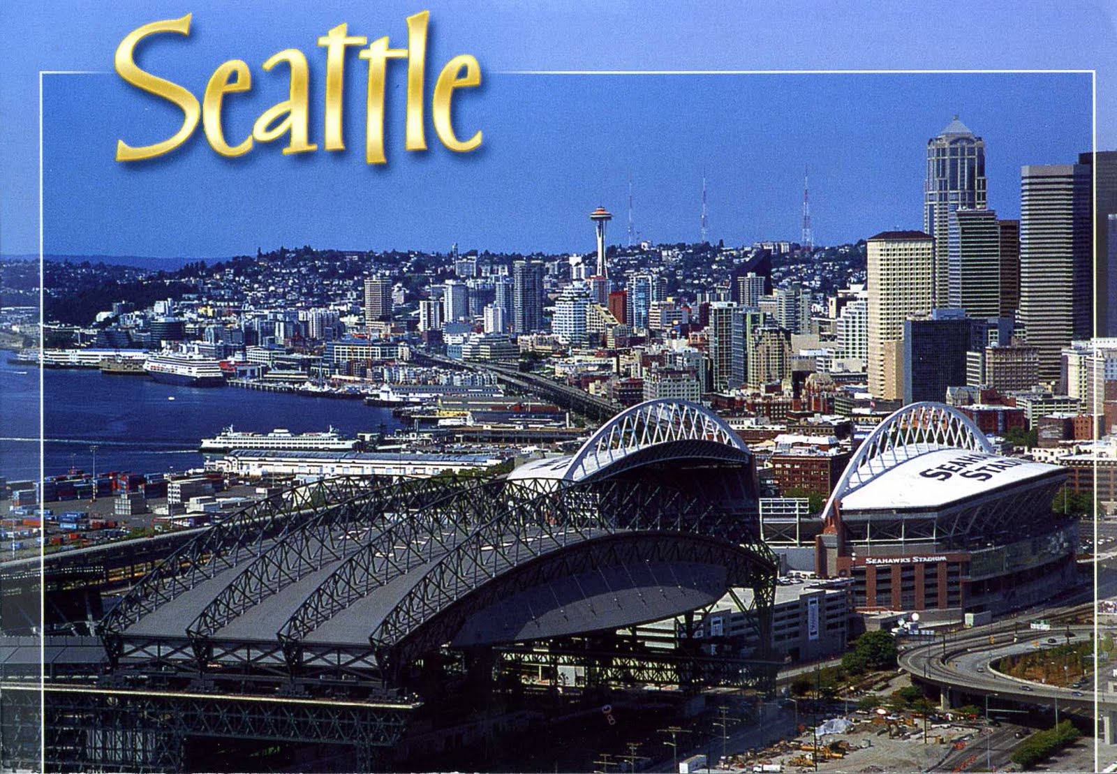Each postcard has its own history: Seattle Seahawks & Seattle Sounders ...