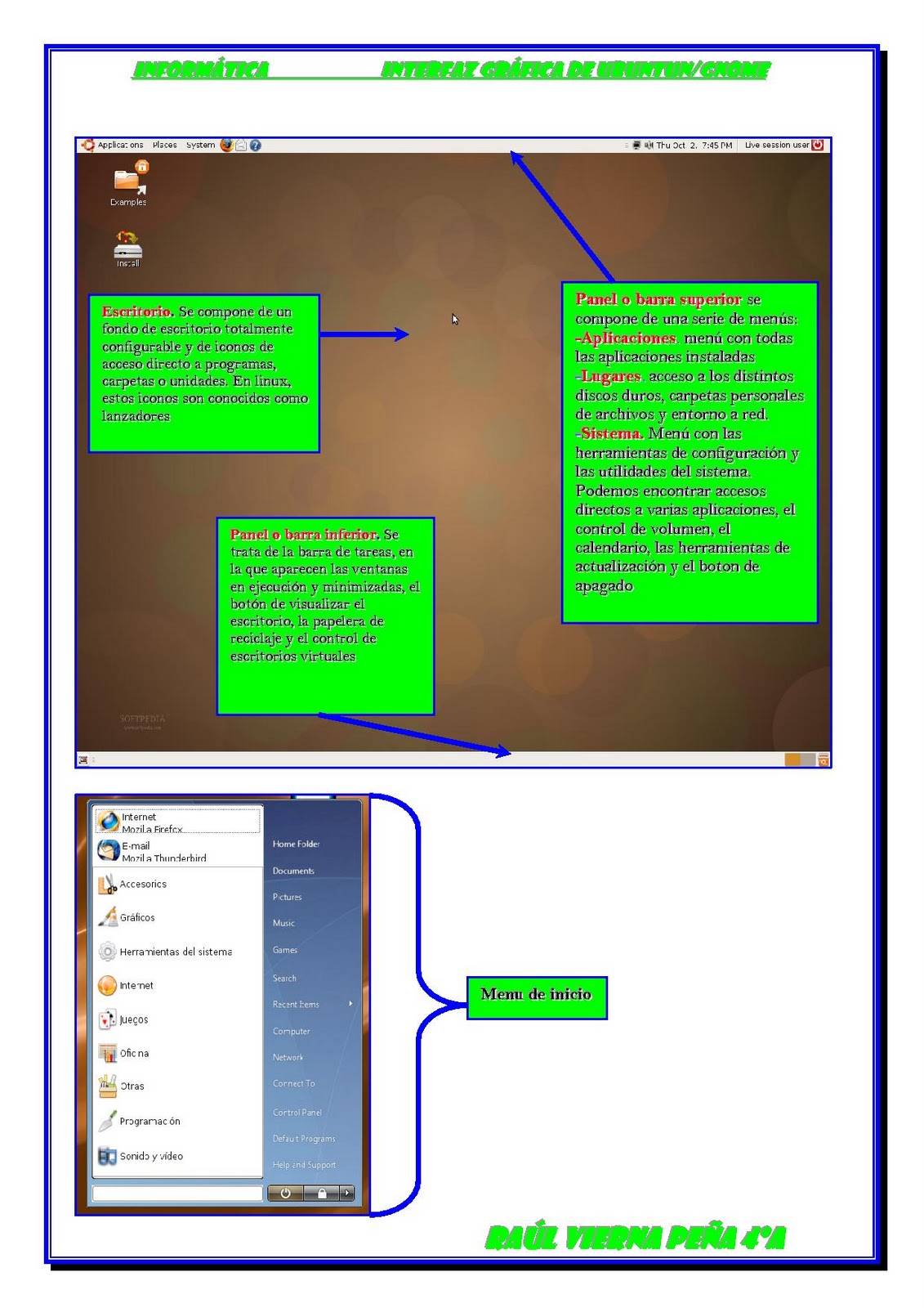 -: INTERFAZ GRAFICA DE UBUNTU/GNOME