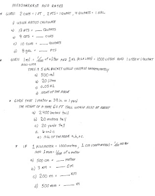 Cobb Adult Ed Math: measurement and ratios