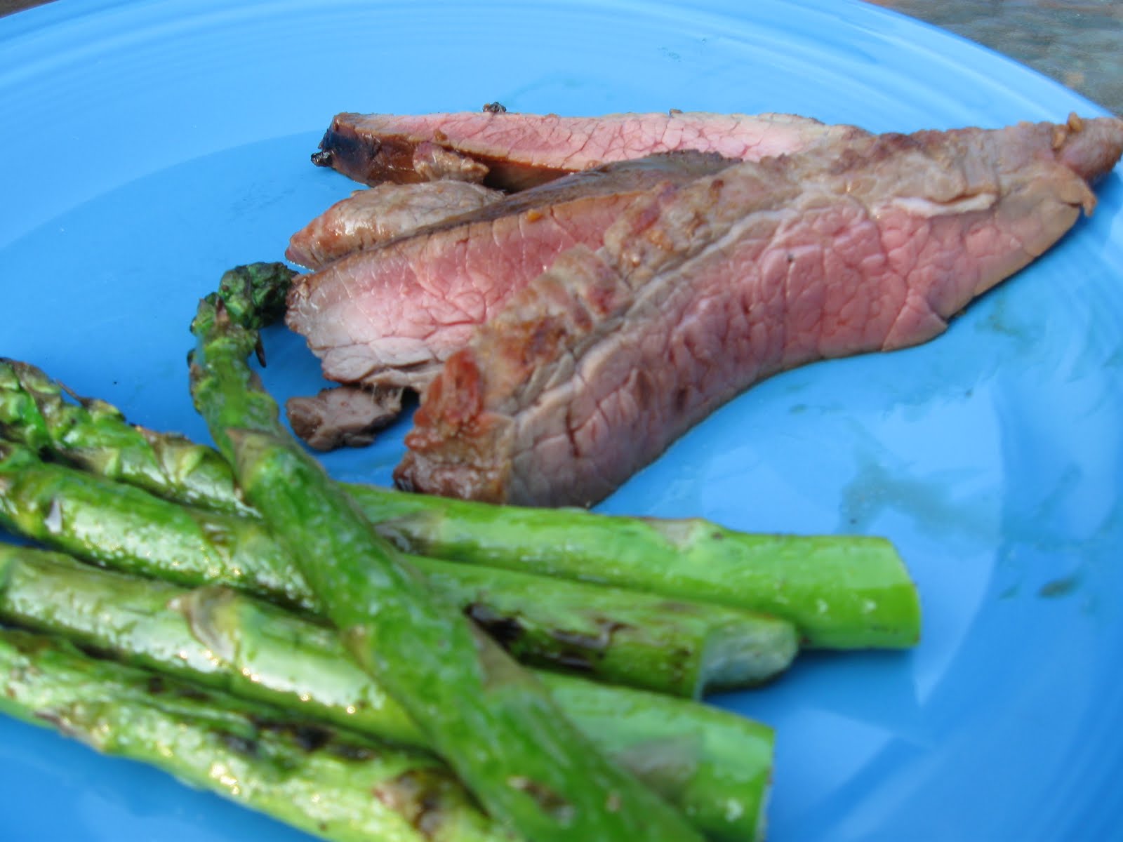 One meal at a time:: Flank Steak with Grilled Asparagus