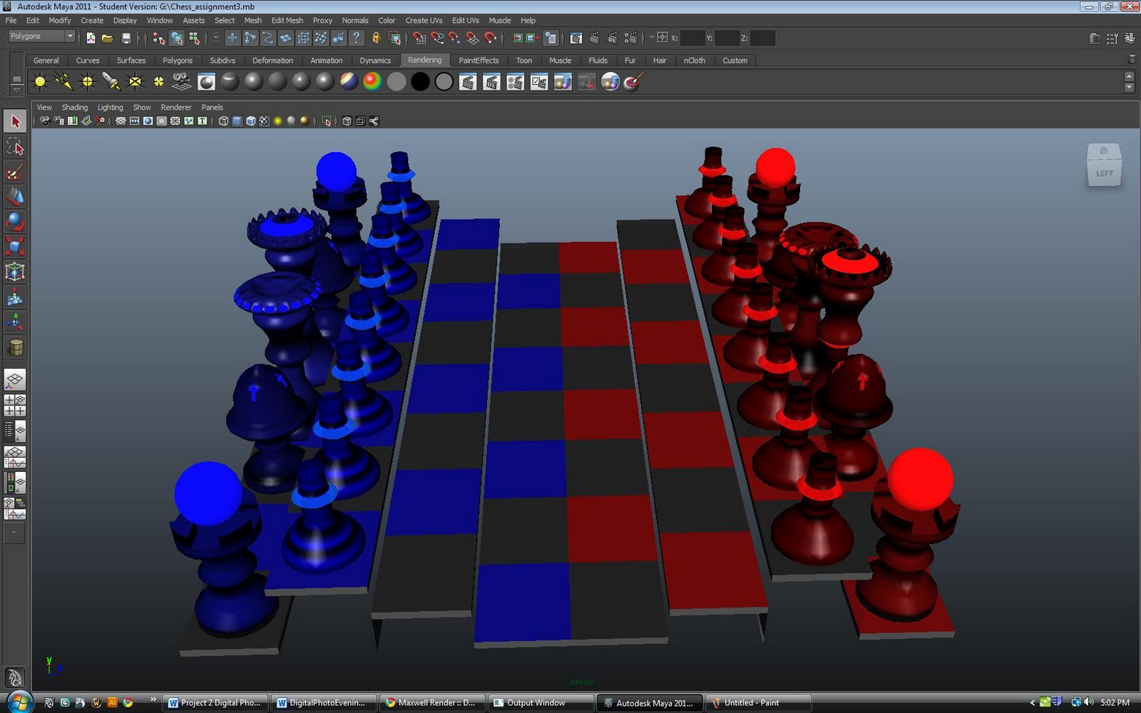 Maya-Chess Board: Chess Board Process