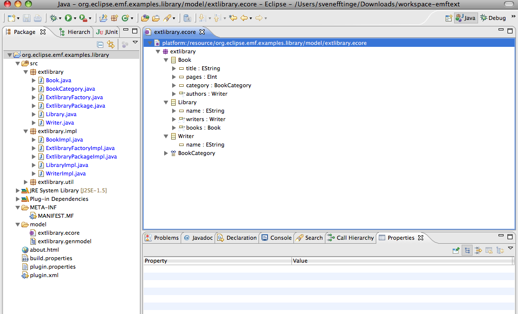 Sven Efftinge S Blog Xtext Using Existing Ecore Models