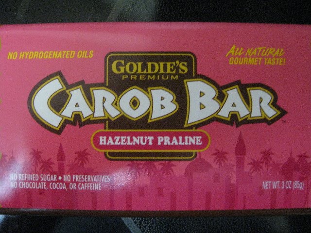 Filberts and Chocolate: Goldie's Premium Carob Bar - Hazelnut Praline