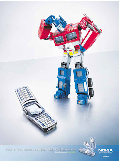 Intro to Advertising Class Blogs: Nokia - Transformers - Print Ad ...