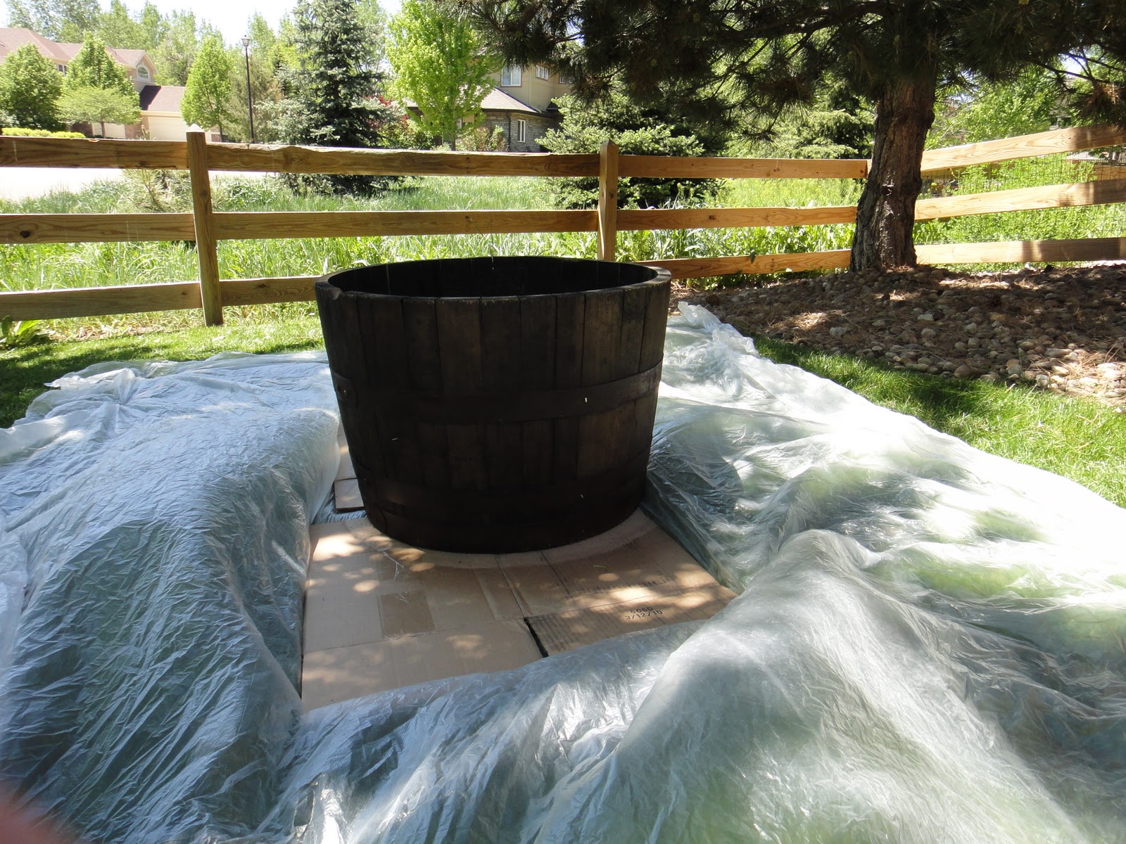 Green Landscape Barrels | How To Grade Landscape