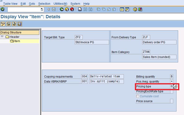SAP Treasure Box: Copy Requirement for Pricing Type