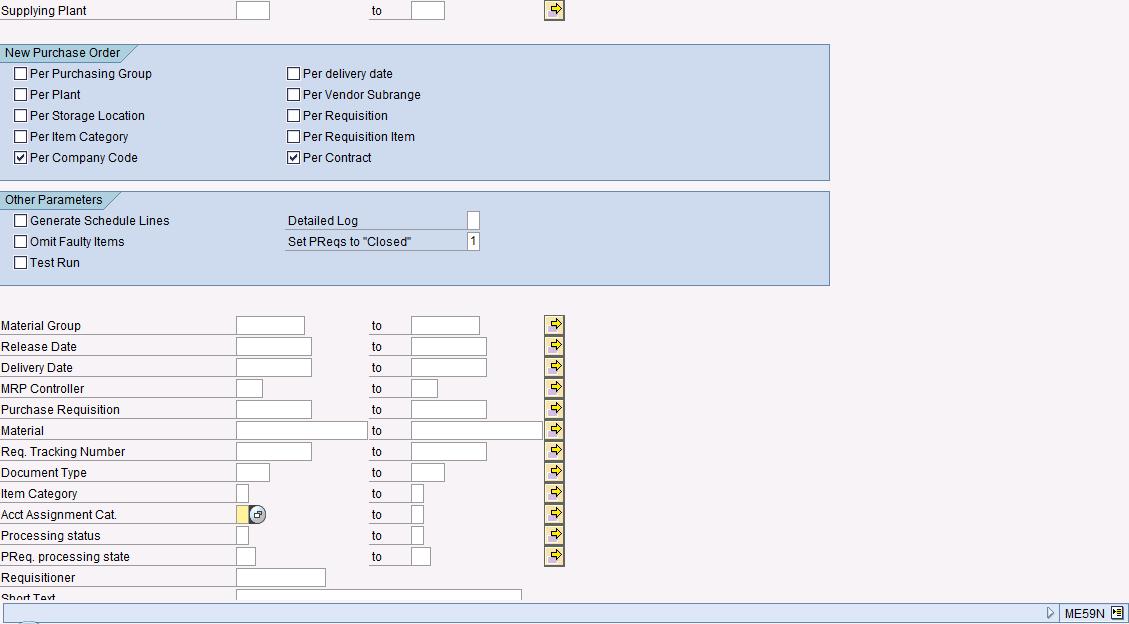 SAP Treasure Box: Automatic creation of PO from PR
