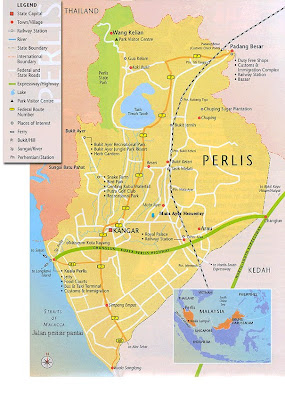 Perlis Homestay : PETA NEGERI PERLIS (tempat2 menarik)