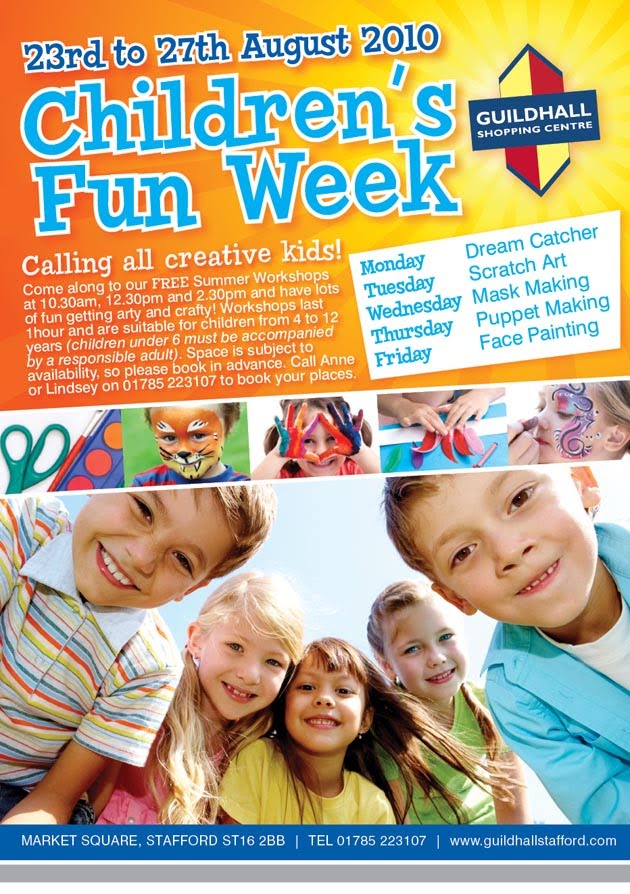 Guildhall Shopping Centre: FREE Fun for the kids at the Children's Fun Week