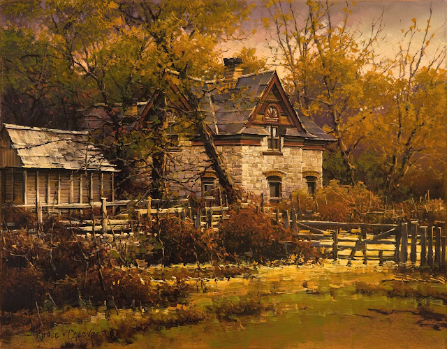 "Painted Gable, Sanpete" 11x14 ($3,000) SOLD