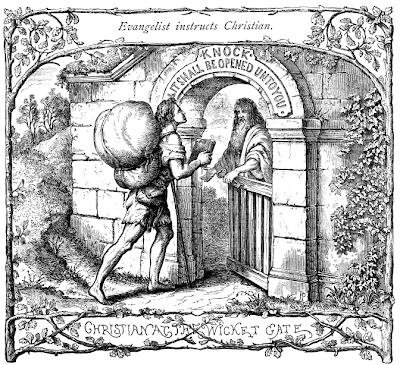 The Pilgrim's Progress by John Bunyan: Christian at the Wicket-Gate