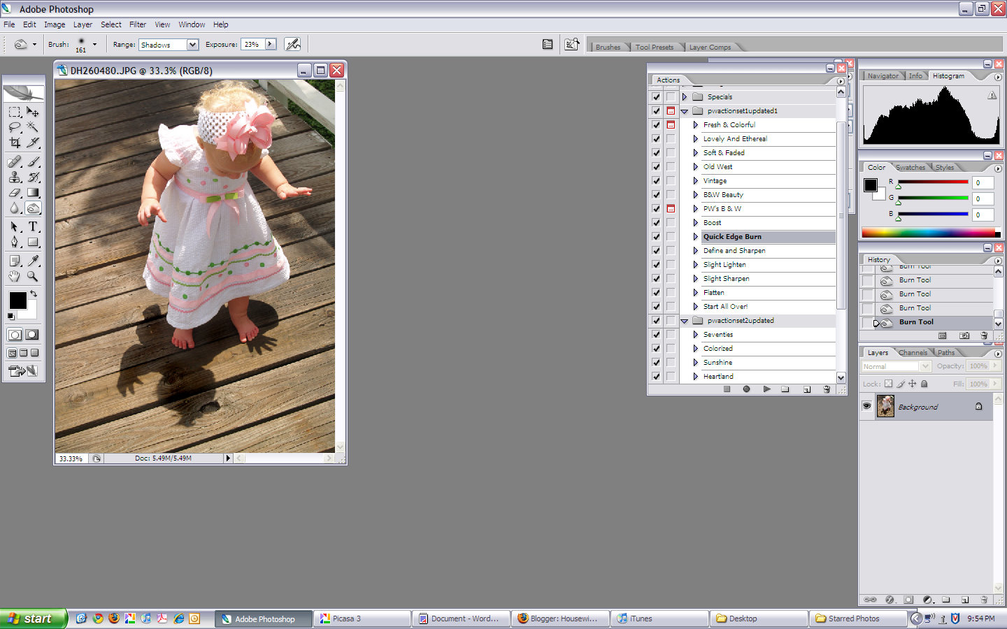 Photo Thursdays - Mastering the Burn Tool in Photoshop - Housewife Eclectic