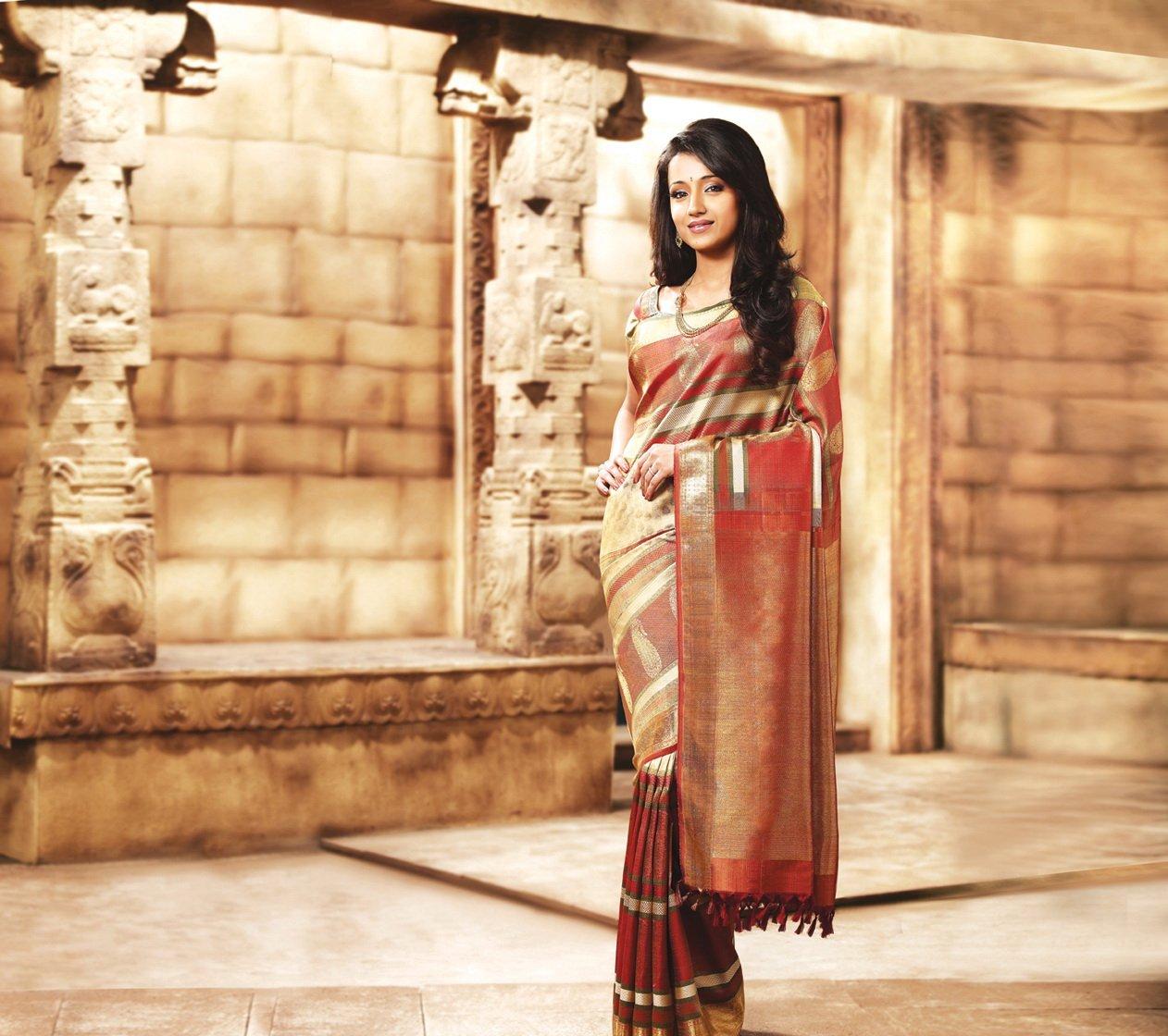 Funmasti: TRISHA's traditional look Wallpapers