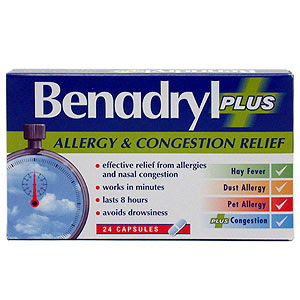 Garzeen Stuff More Fun: Benadryl Plus Allergy & Congestion Relief ...
