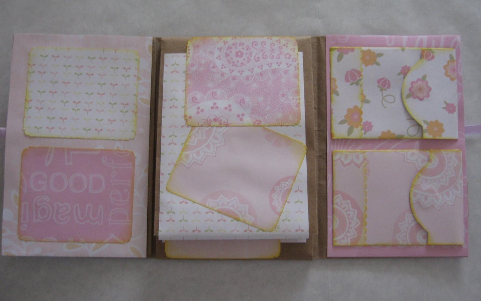 Paper Bag Scrapbooks (and more): Her First Year Tri-fold Scrapbook