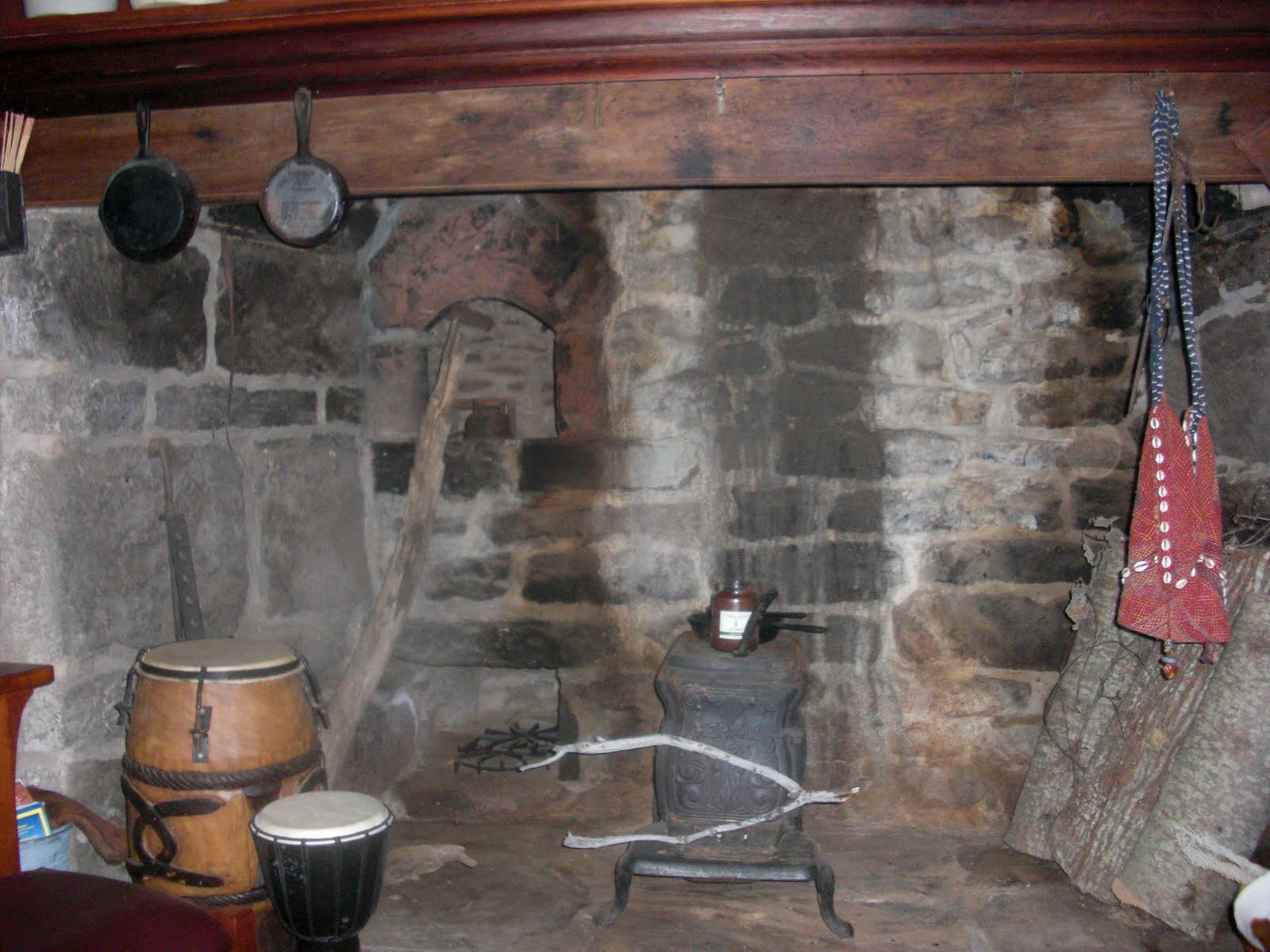 SHADLE FARM: MASSIVE FIREPLACES AT SHADLE FARM