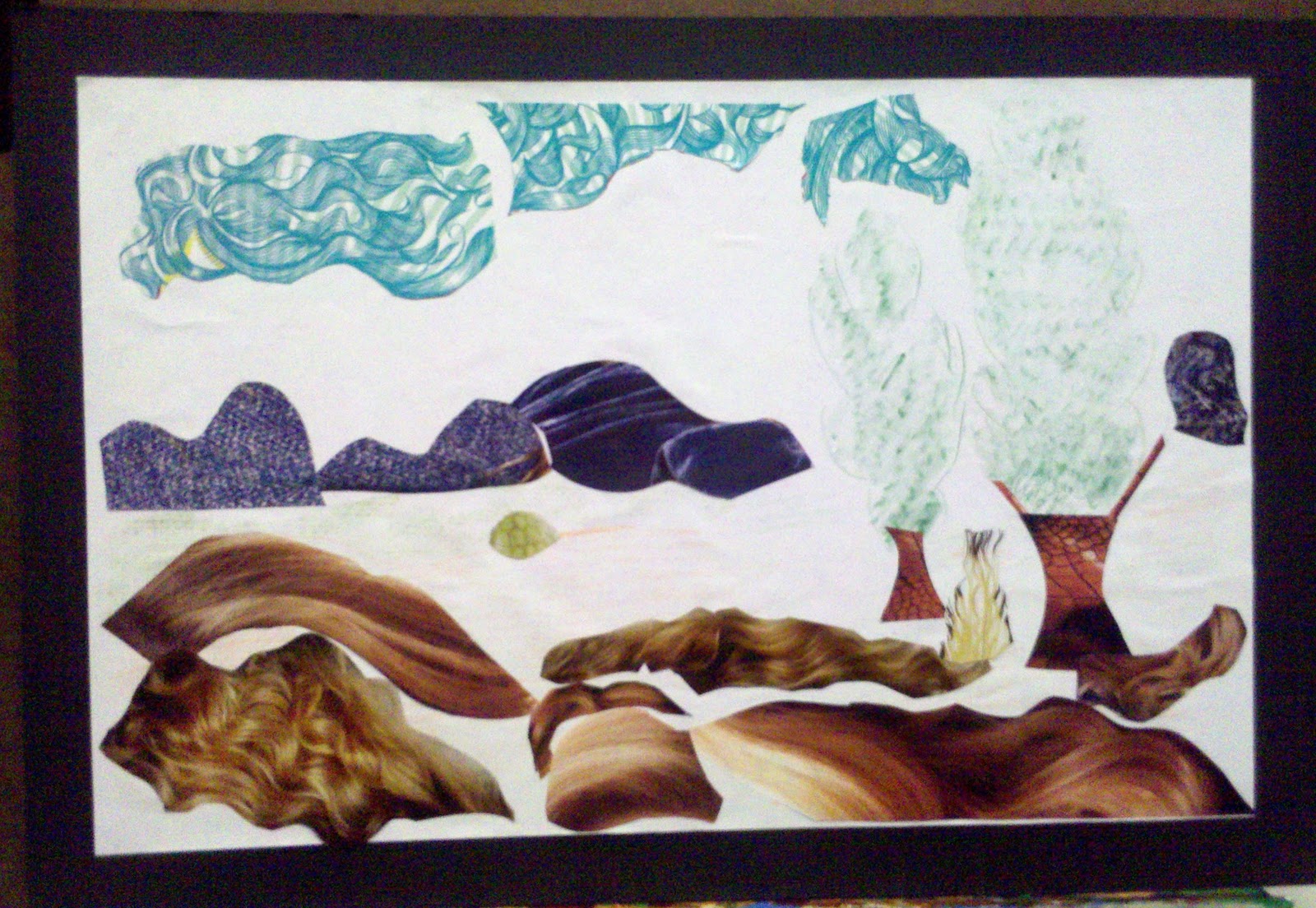 As seen through my eyes: Implied & Tactile Collage