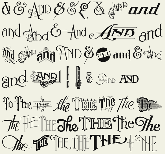 Lucky B Design: Vintage Sign-Writing guides...