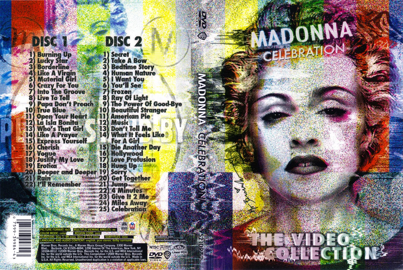 VIDEOS MUSICALES EN DVD: Madonna - Celebration The Video Collection