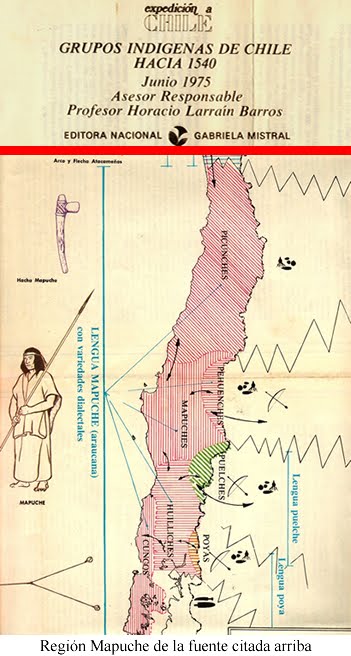Los Mapuches.: Ubicacion.