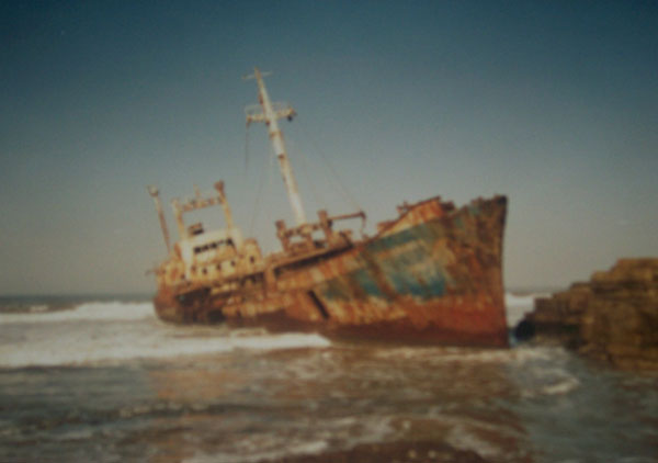 Teresa Schultz: The Jacaranda shipwreck at Qolora Mouth, Wild Coast