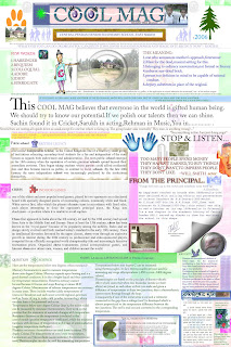 CENTRAL PENDAM: COOL MAG-- THE SCHOOL wall MAGAZINE