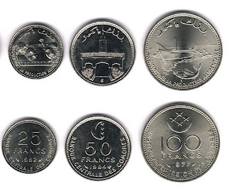 Coins Of World - Coins Collection: Comoros Coins